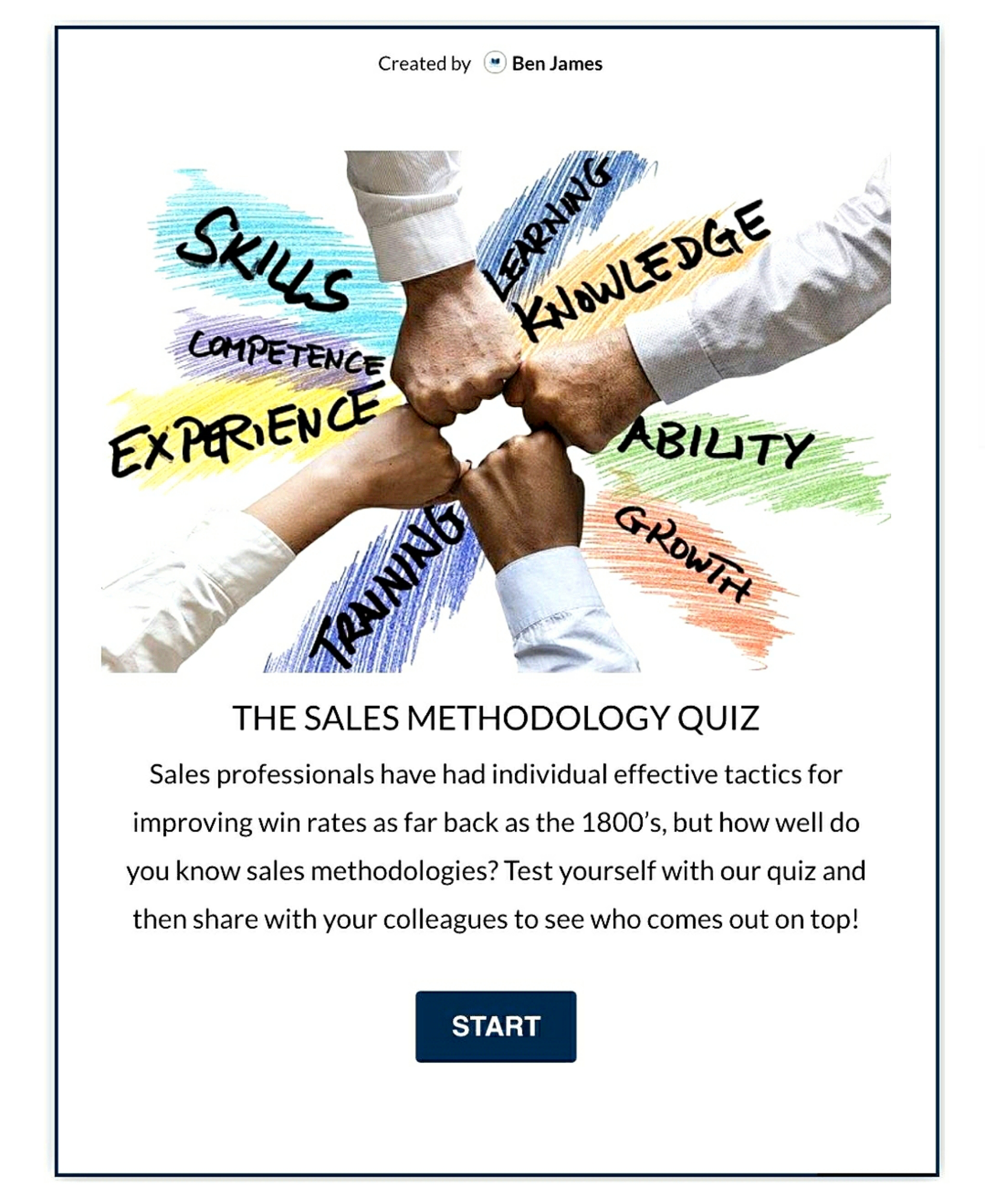 The Sales Methodology Quiz - Sales Playbook